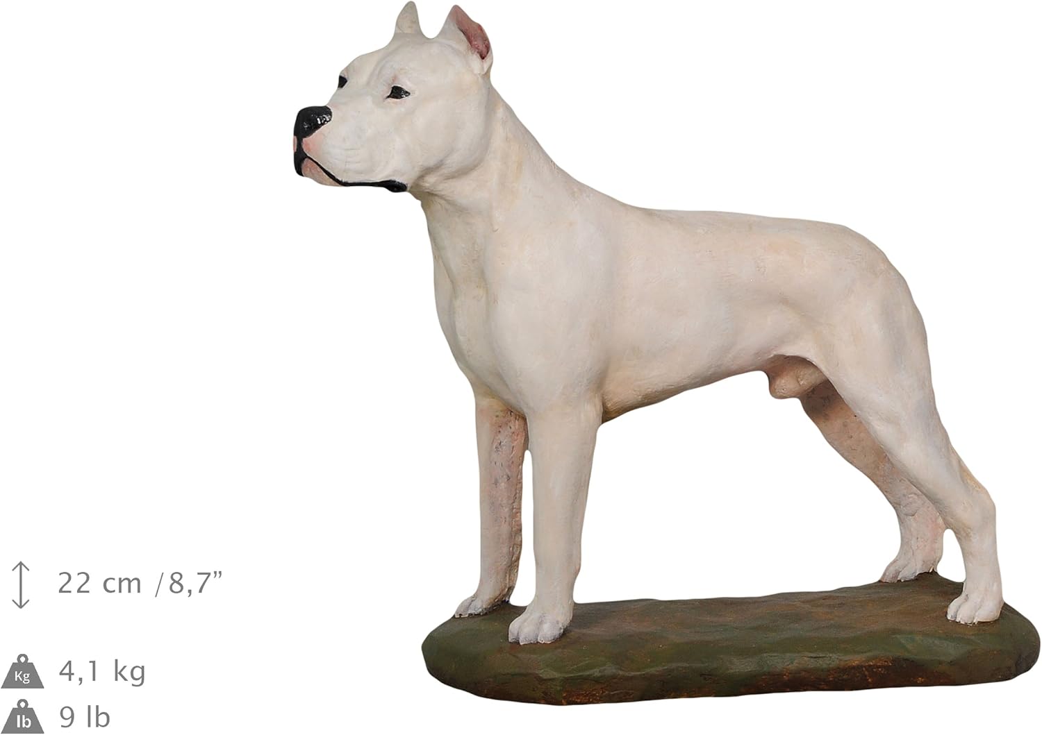 Dogo Argentino, Estatua de base perro, pintado, de edición limitada ...