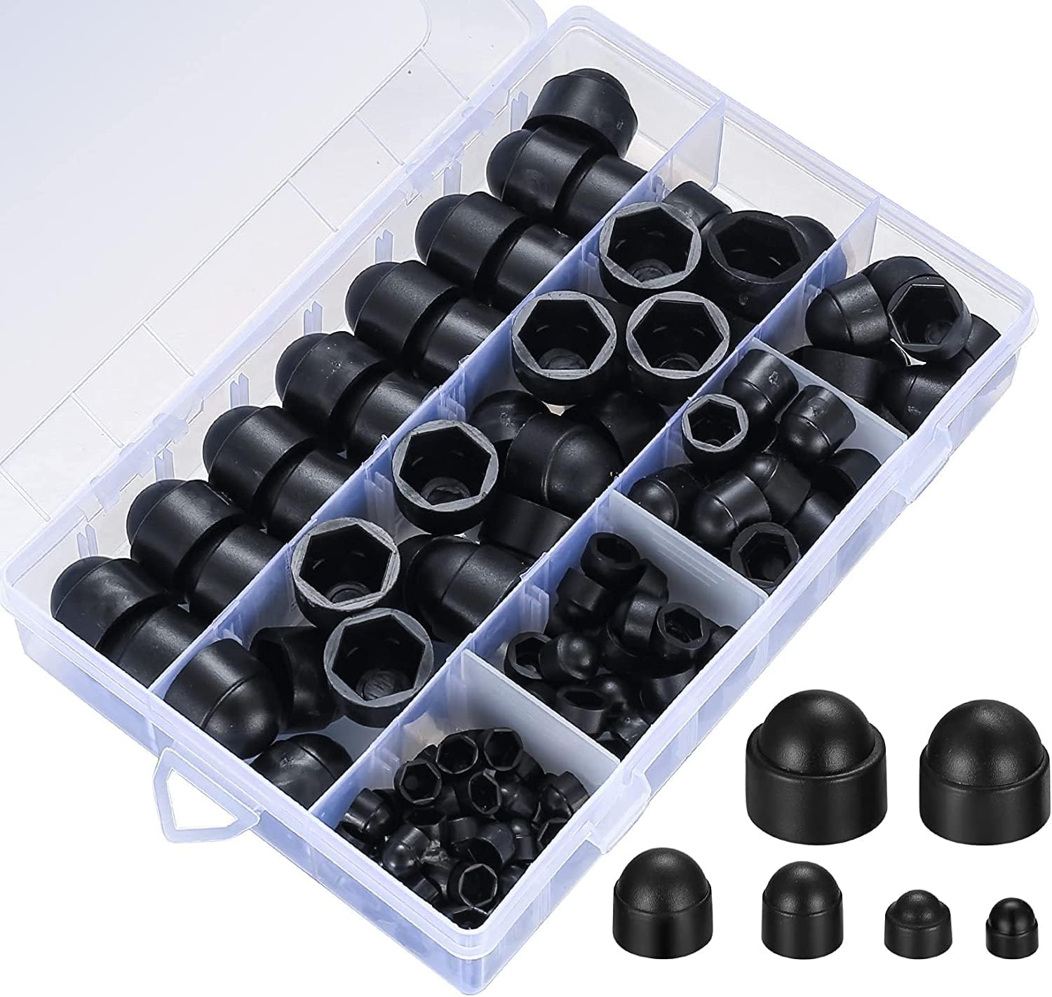 Pro Bamboo Kitchen 24PCS Bolt Nut Protection Cap Black Hexagon Dome ...