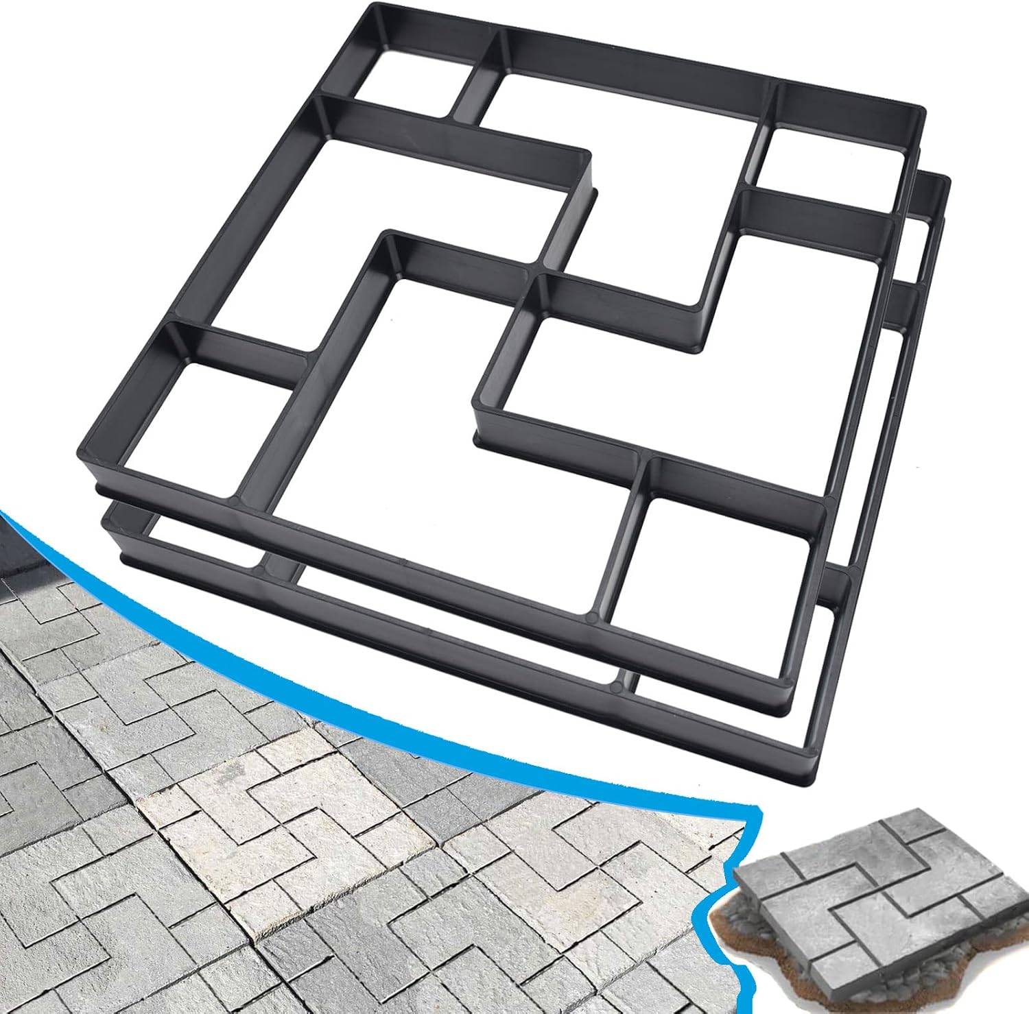 Reusable Concrete Molds for DIY Paving - 2 Pack Sri Lanka | Ubuy