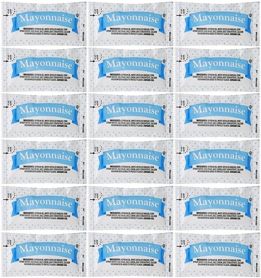 Amazon.com: Heinz Real Mayonnaise Single Serve Packet (0.4 oz Packets ...