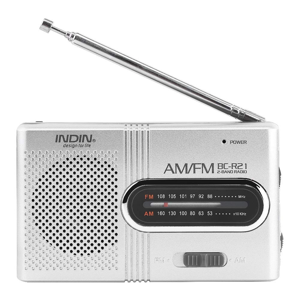 Portable AM FM Radio - Mini Radio with Telescopic Antenna & Headphone ...