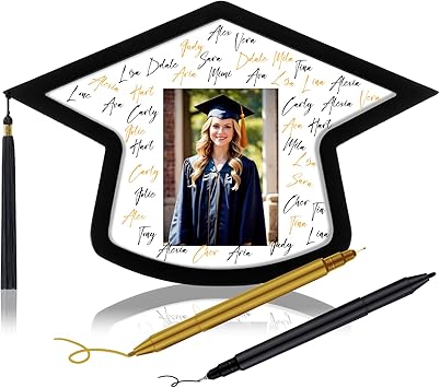 Amazon.com - Threehoney 2024 Graduation Signature Picture Frame 13 x 9 ...