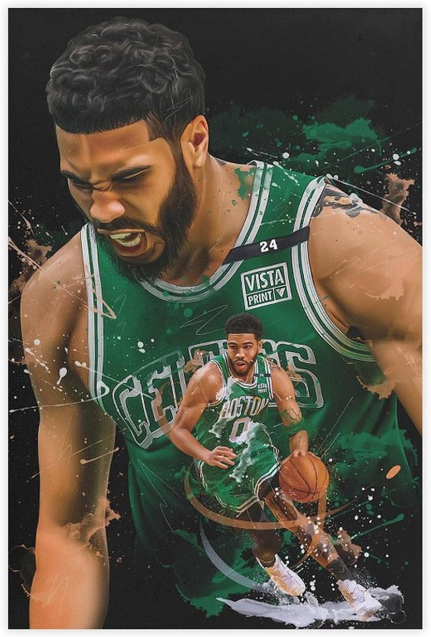 Amazon.com: RaegAn Jayson Tatum Canvas Poster Wall Art Decor Print ...