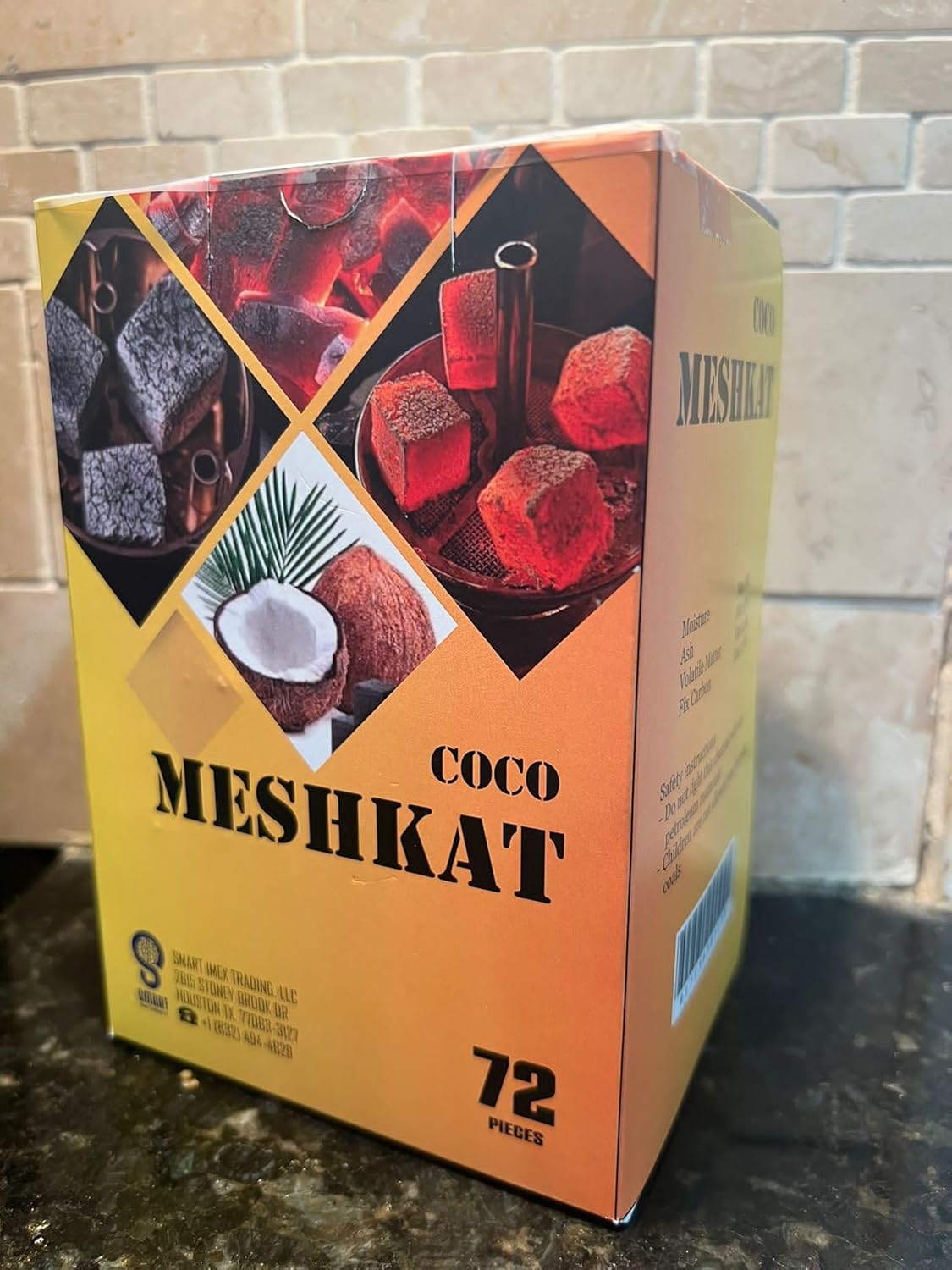 Amazon.com : S&L Coco Meshkat Coals (1 Kilo): 100% Natural Coconut ...