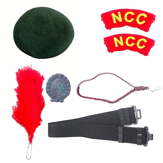 Quality Fab NCC Uniforms Accessories Combo Pack Of 6 : Amazon.in ...
