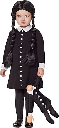 Amazon.com: Spirit Halloween The Addams Family Toddler Wednesday Addams ...