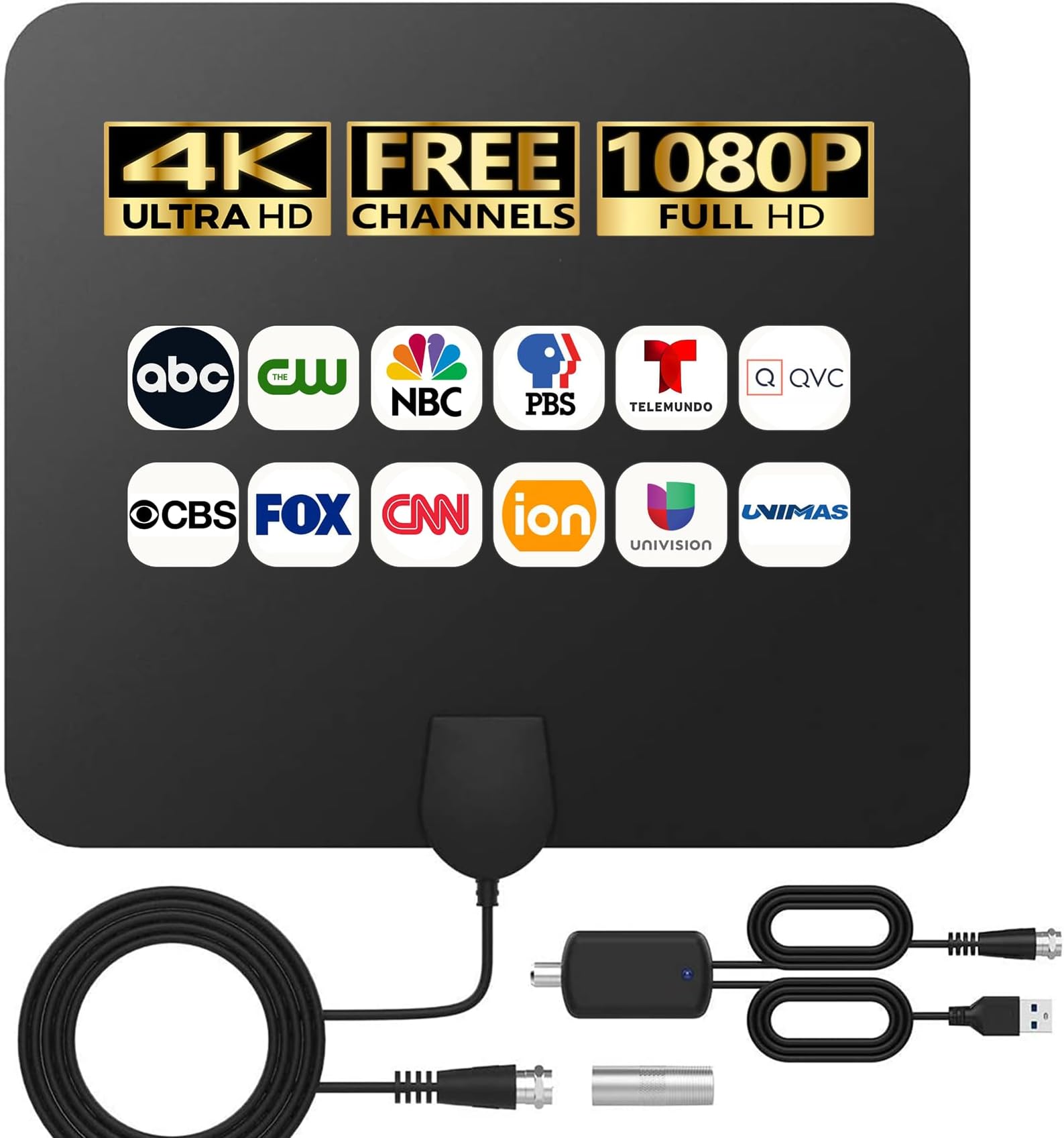 Amazon.com: Indoor TV Antenna for Local Channels- 4K HD Amplified ...