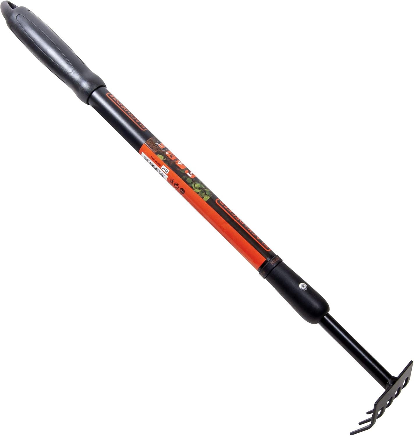 BLACK+DECKER Telescopic 5-finger Tine rake : Amazon.co.uk: Garden