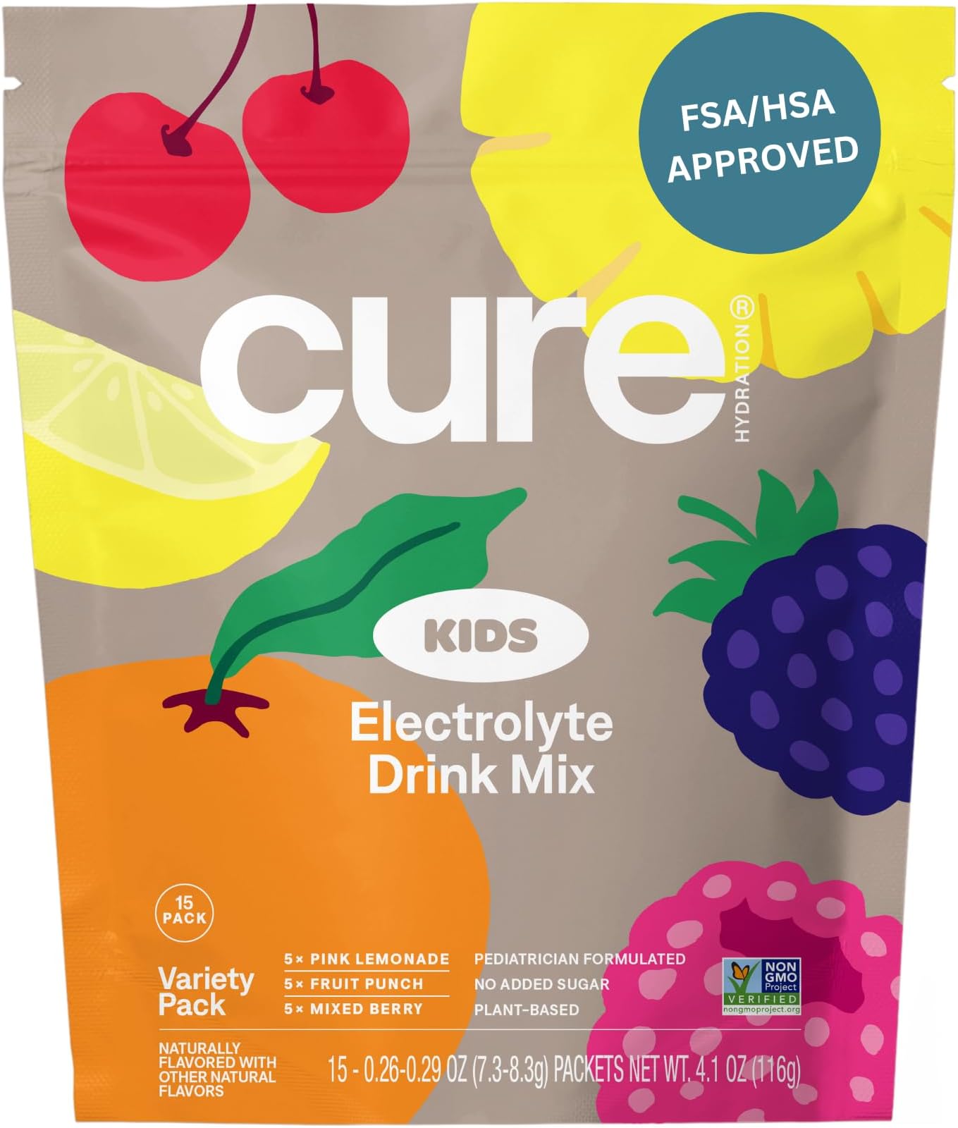 Amazon.com: Kinderlyte Electrolyte Solution, 2X Faster Hydration vs ...