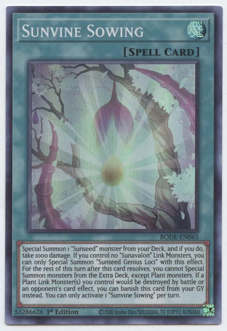 Amazon.co.jp: Sunvine Sowing - BODE-EN065 - スーパーレア - 初版 : おもちゃ