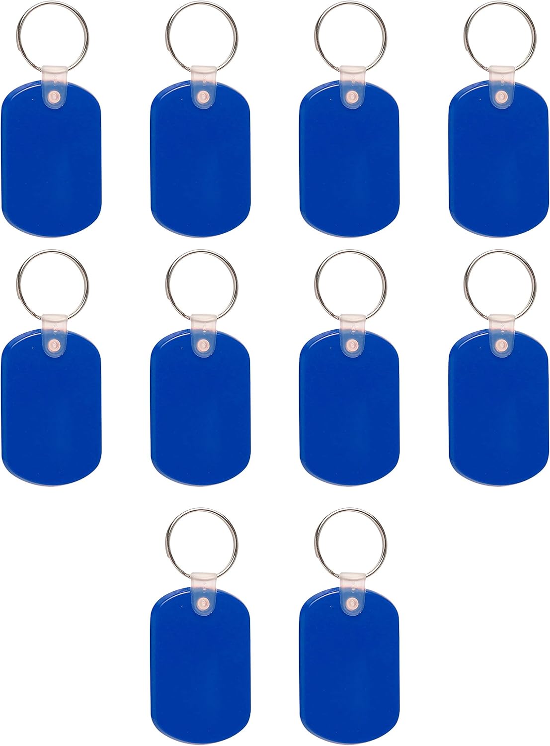 Amazon.com: Tag Soft Plastic Keychains - 10 pack - Small Key Tag Chain ...
