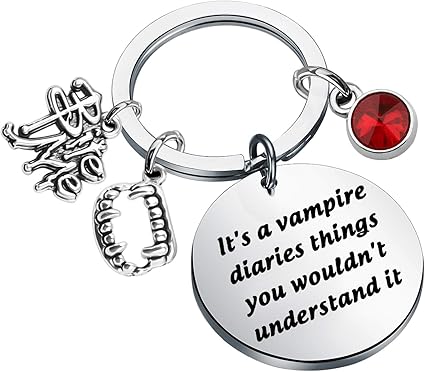 BAUNA Inspired Gifts Vampire Fans Keychain It's A Fandom Jewelry ...