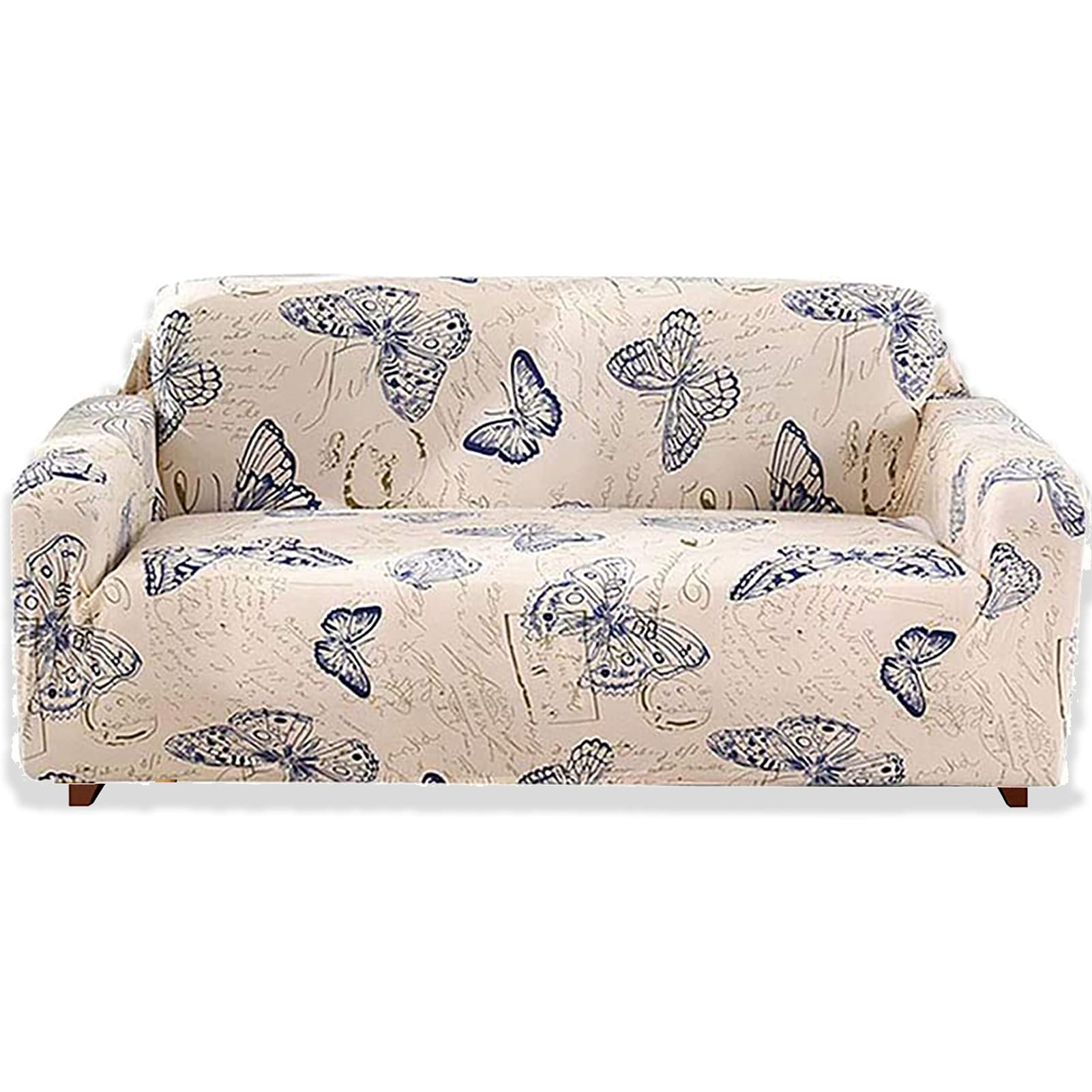 Teynewer 1-Piece Fit Stretch Sofa Cover, Sofa Slipcover Elastic Fabric ...