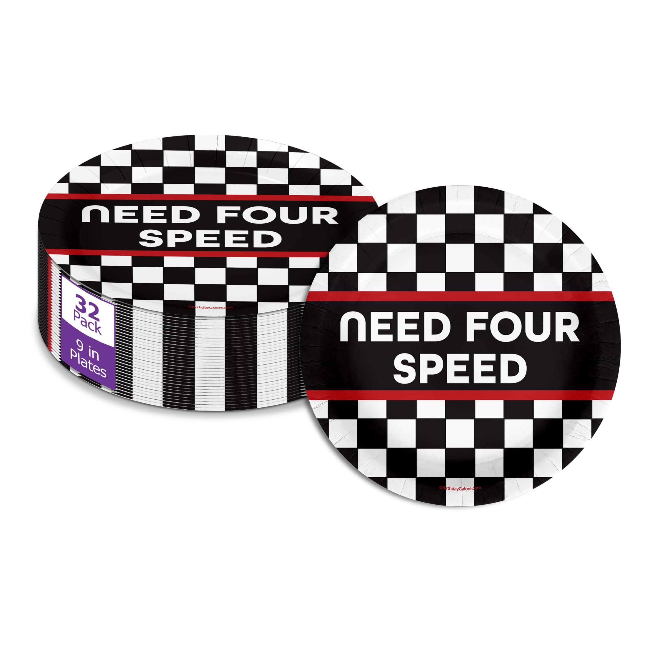 Amazon.com: Need Four Speed Racing 4th Birthday Party Supplies - 32 ...