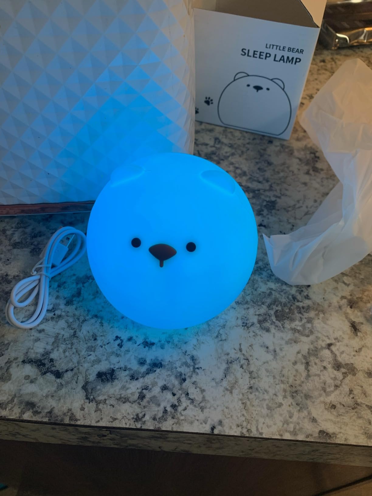 Amazon.com: Spteohoc Cute Bear Night Lights, 16 Colors Kids Night ...