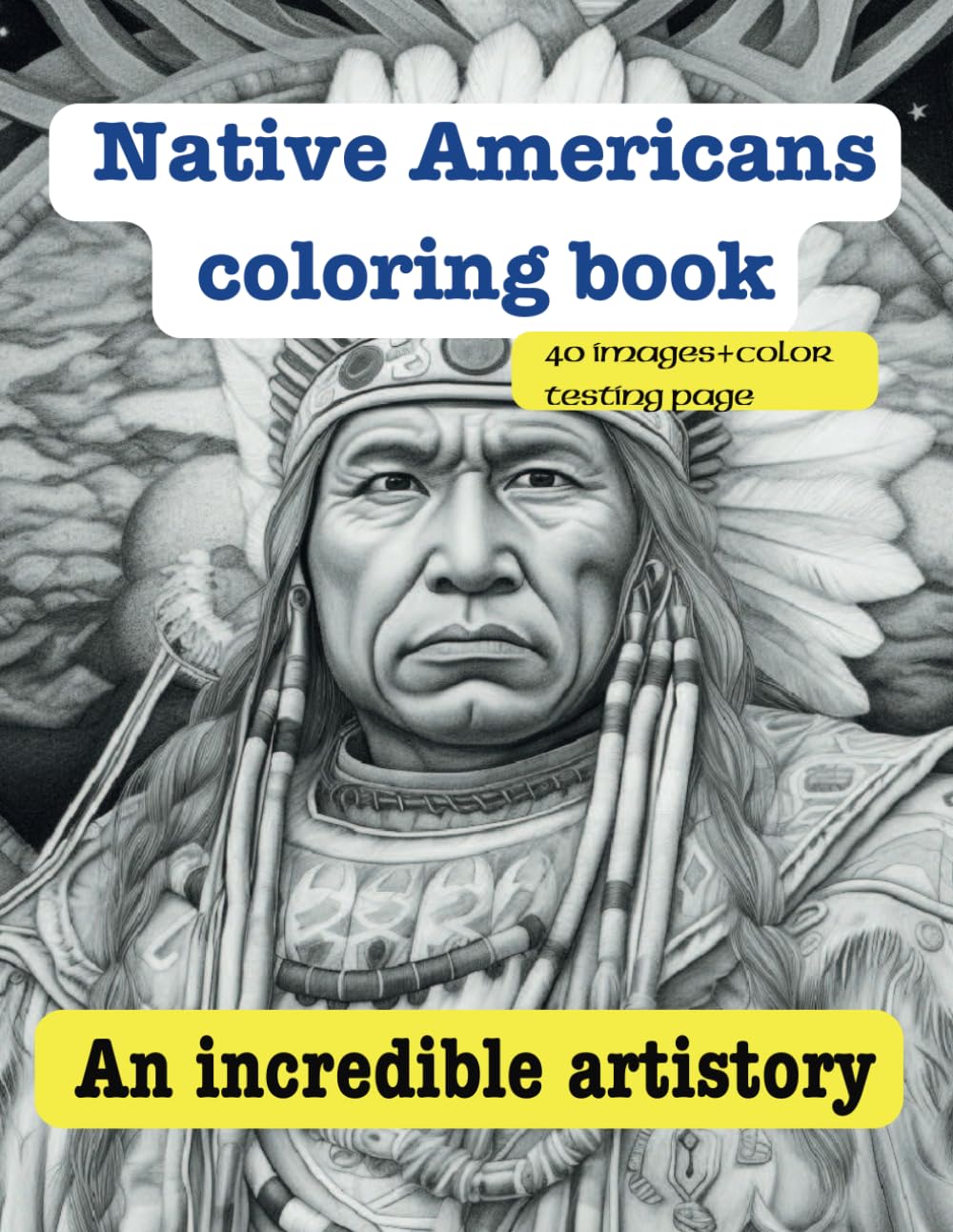 Native Americans coloring book for adults: Celebrate Native Americans ...