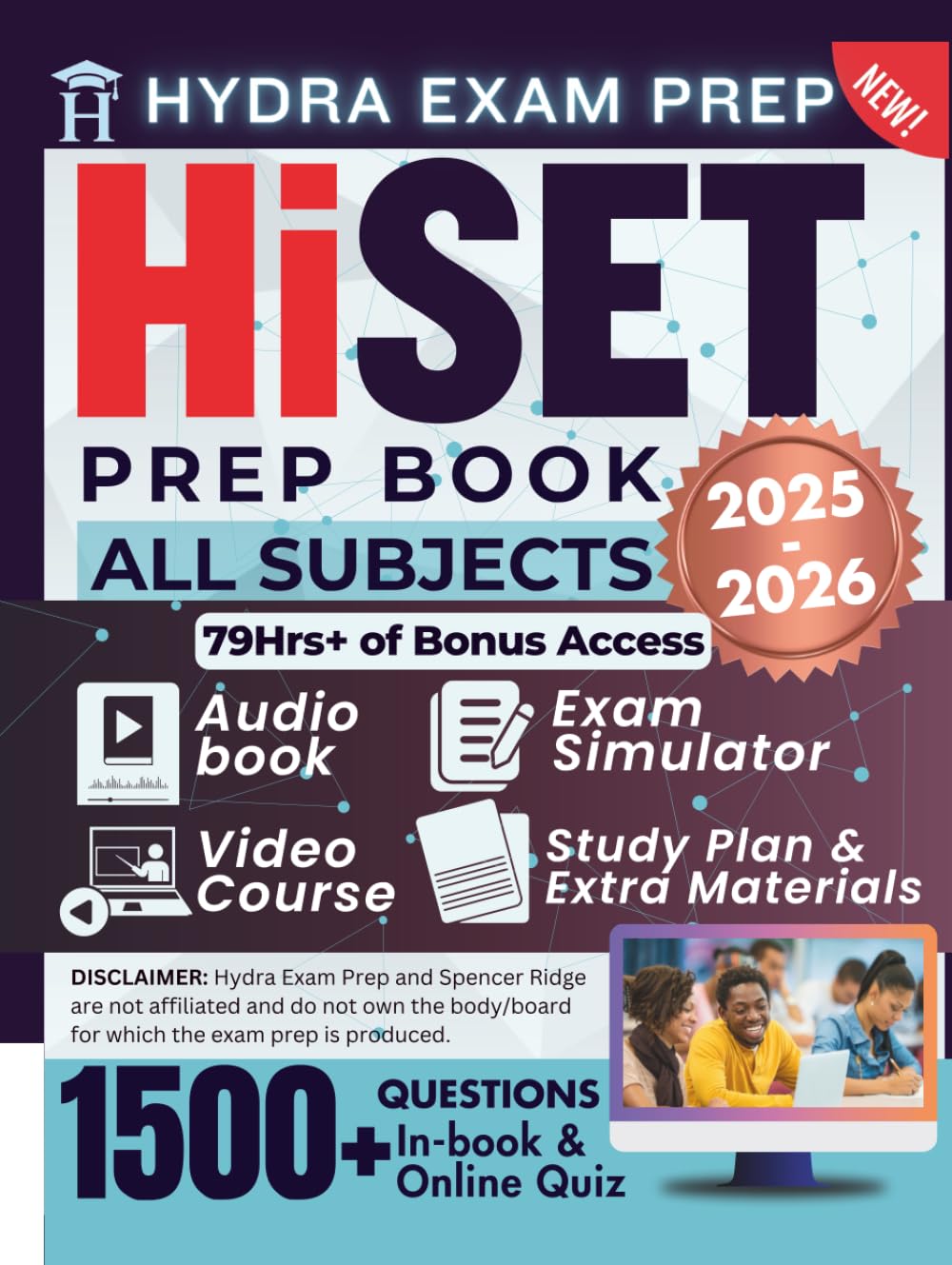 HiSET Prep Book 2025-2026 | All Subjects: Includes 1500+ Practice ...