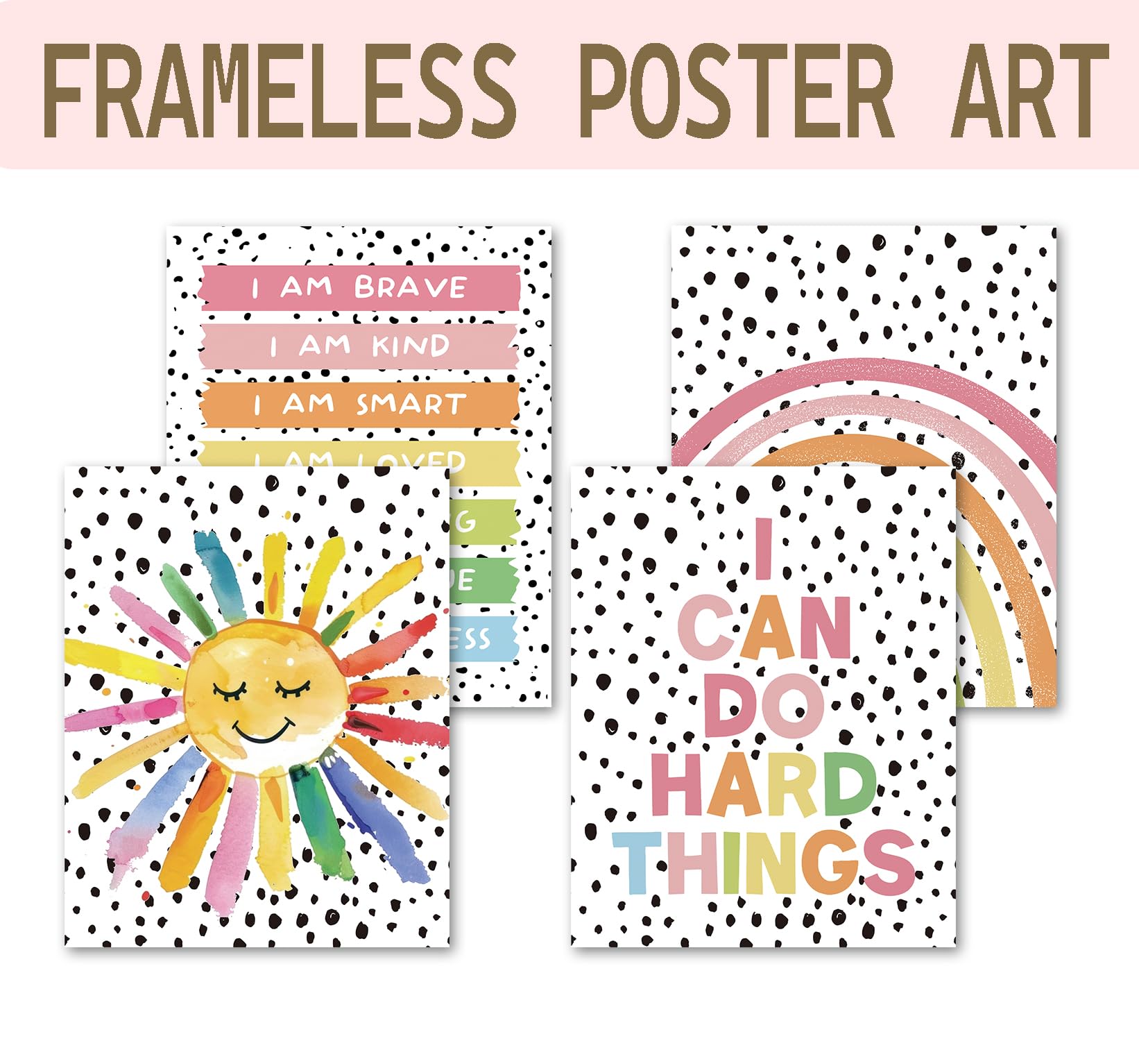 Toddler Hangers Inspirational Boho Sun Poster Hanger, Classroom Decor ...