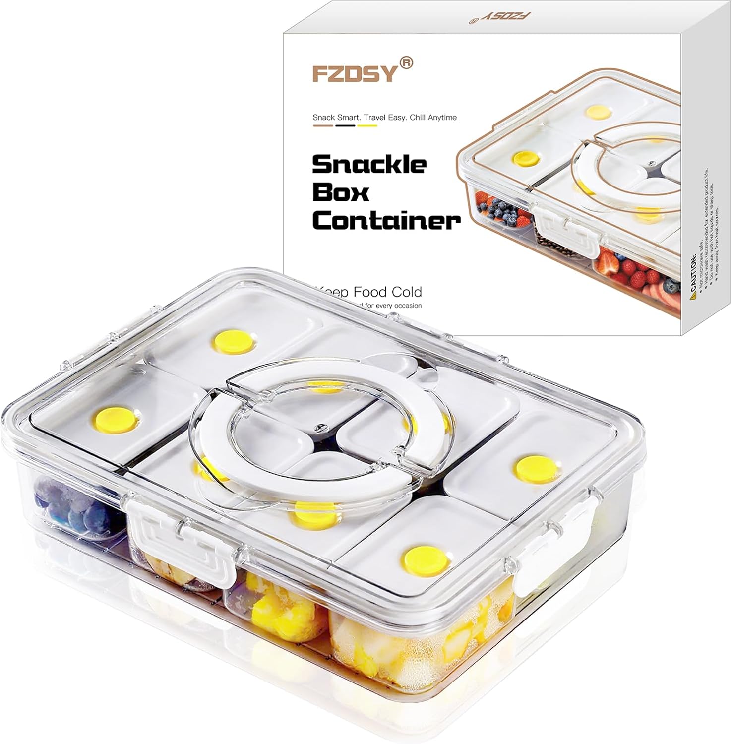 Amazon.com | FZDSY Snackle Serving Tray with Lid – Leak-Proof Upgraded ...