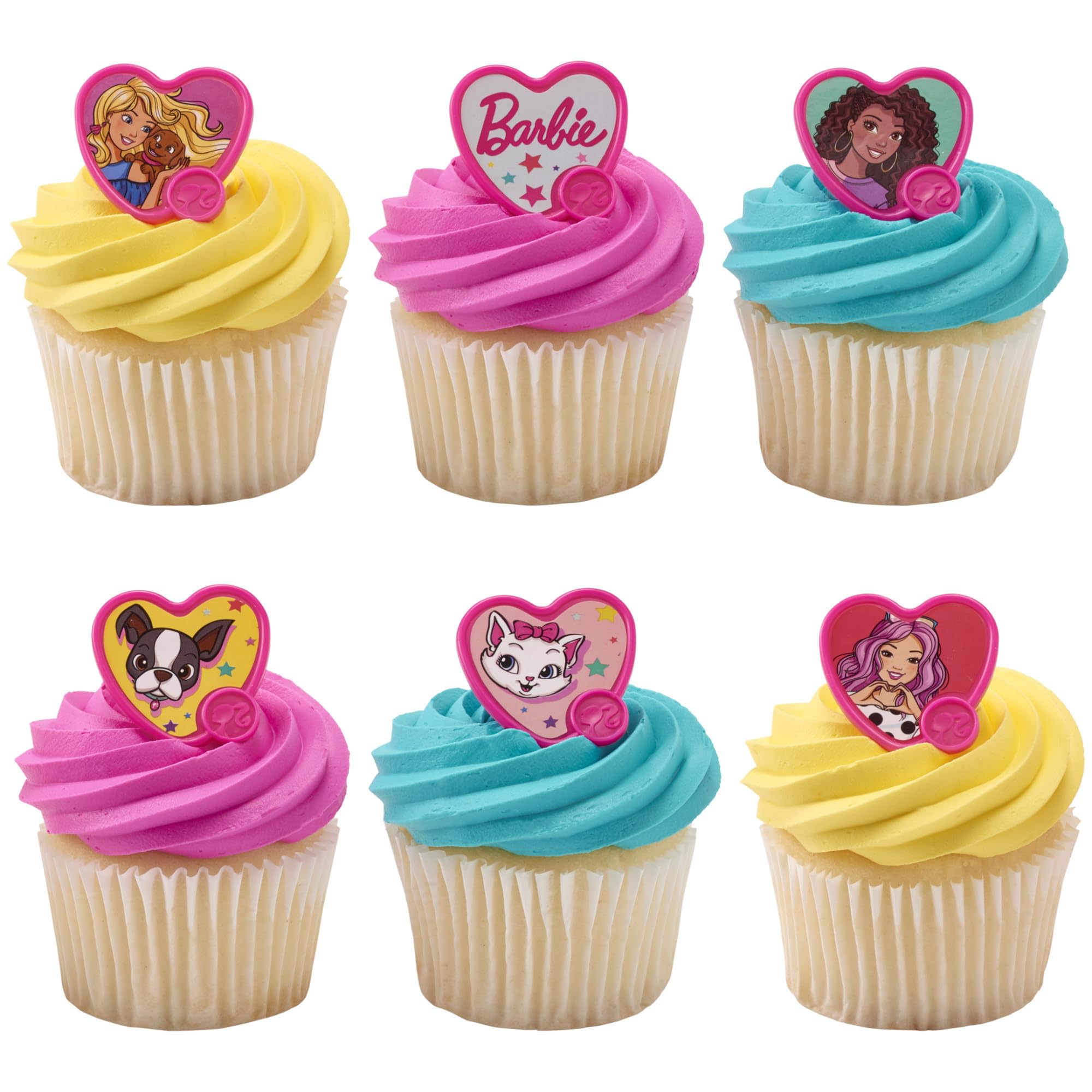 Snapklik.com : DecoPac Barbie Be The Future Rings, Pink Heart Shaped ...