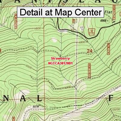 Amazon.com: USGS Topographic Quadrangle Map - Strawberry, California ...