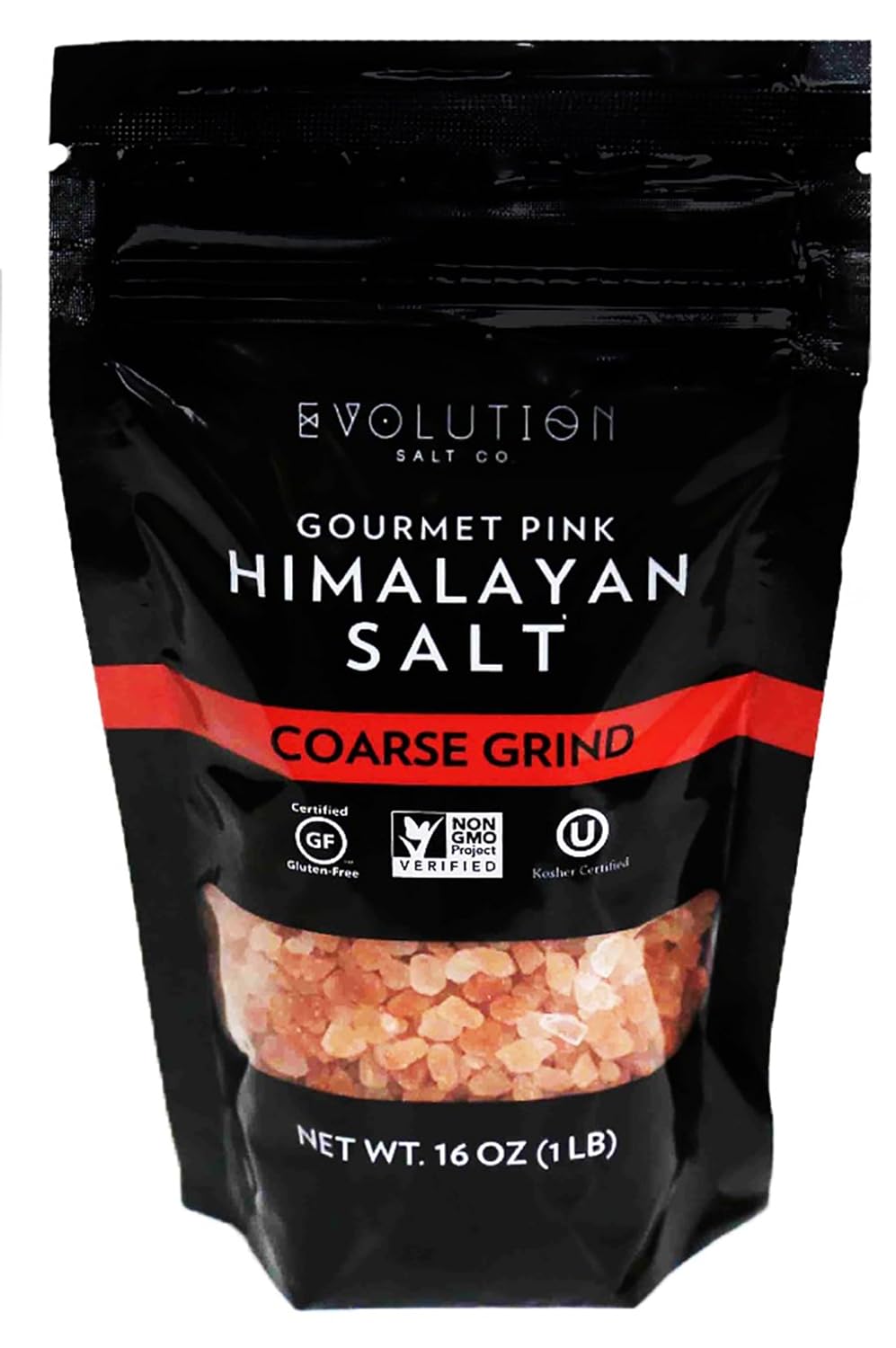 Amazon.com : Evolution Salt Co. Himalayan Pink Salt Coarse Grind, Pouch ...