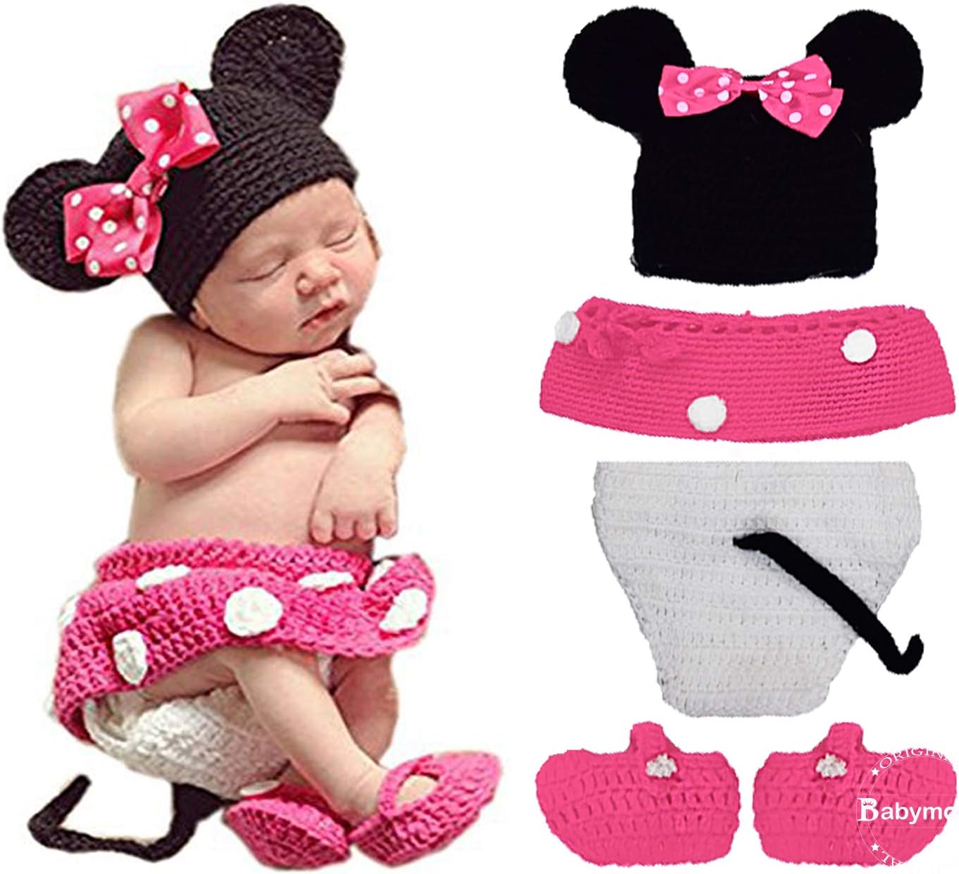 BabyMoon Wool Snail Crochet New Born Baby Photography Shoot Props ...