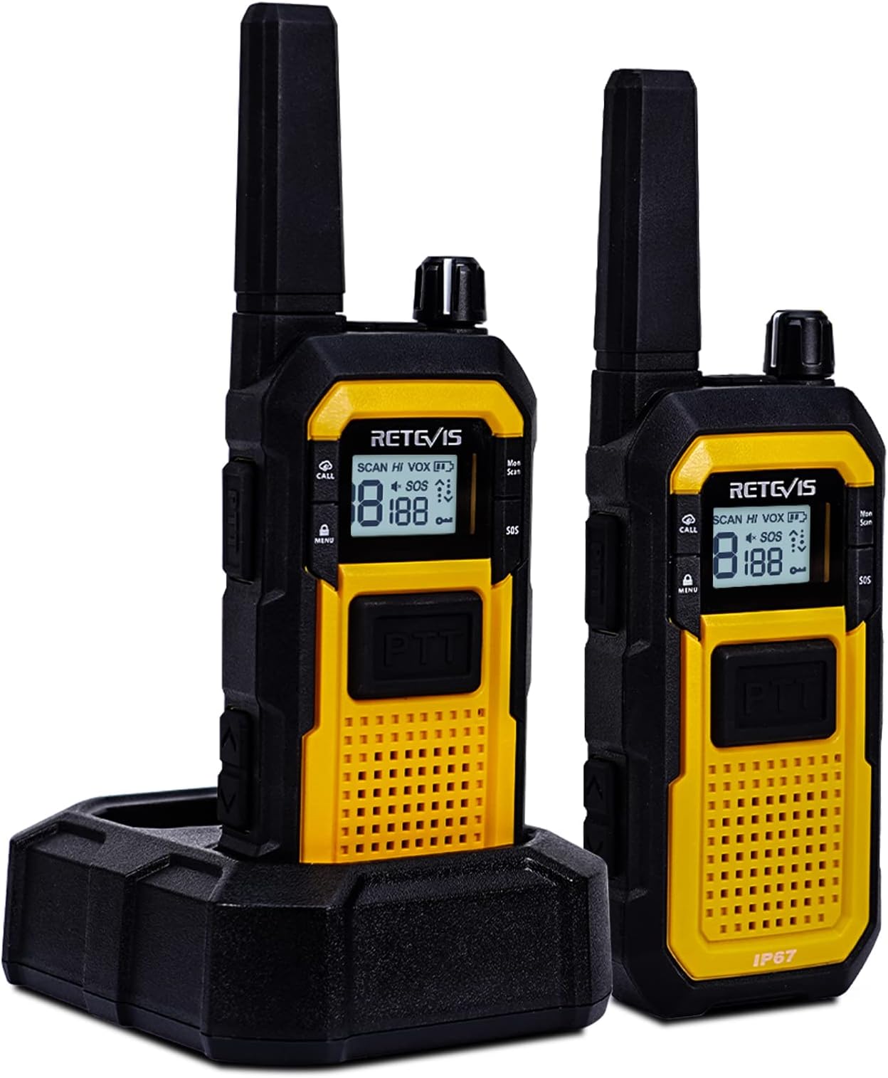 Retevis RB48 Two Way Radio, Heavy Duty Walkie Talkies, IP67 Waterproof ...