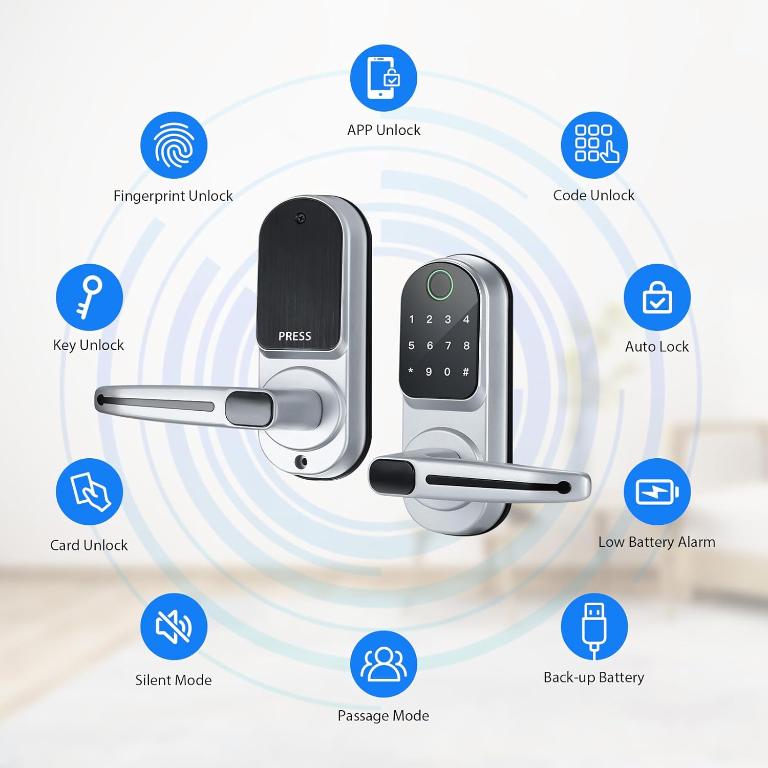 CATCHFACE B17 Smart Fingerprint Door Lock Instruction Manual