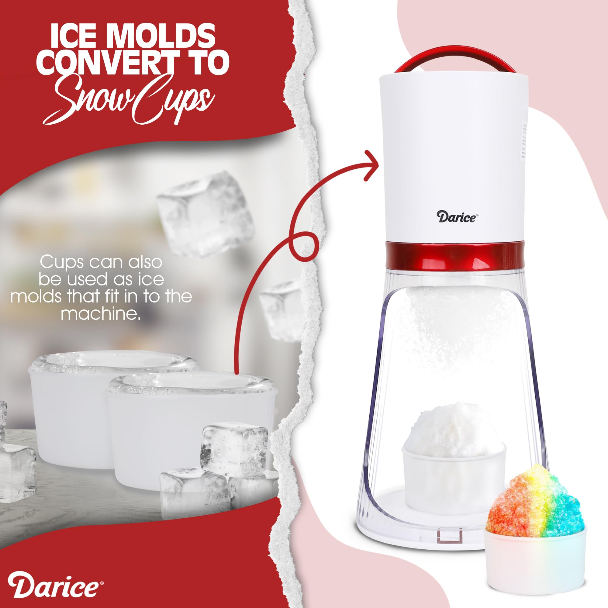 Snapklik.com : Darice Shaved Ice Machine Crushed Ice Maker