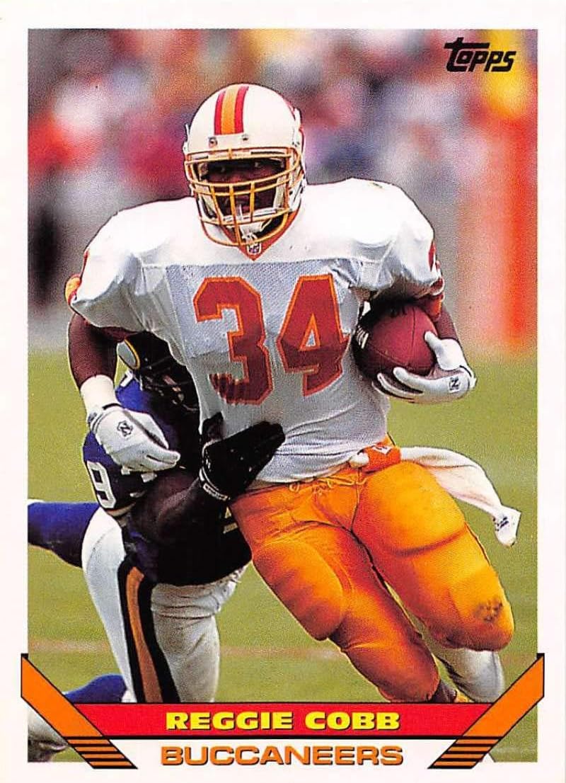 Amazon.com: 1993 Topps Football #37 Reggie Cobb Tampa Bay Buccaneers ...