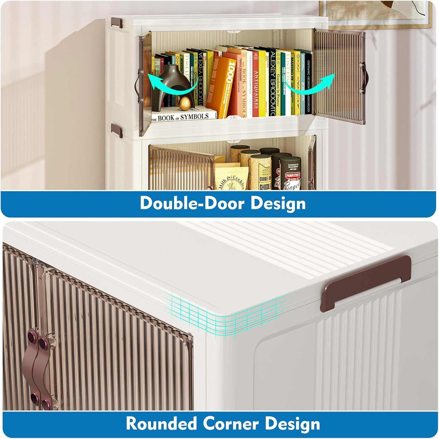 YFXCVSL Contenedores de almacenamiento apilables, contenedores de ...