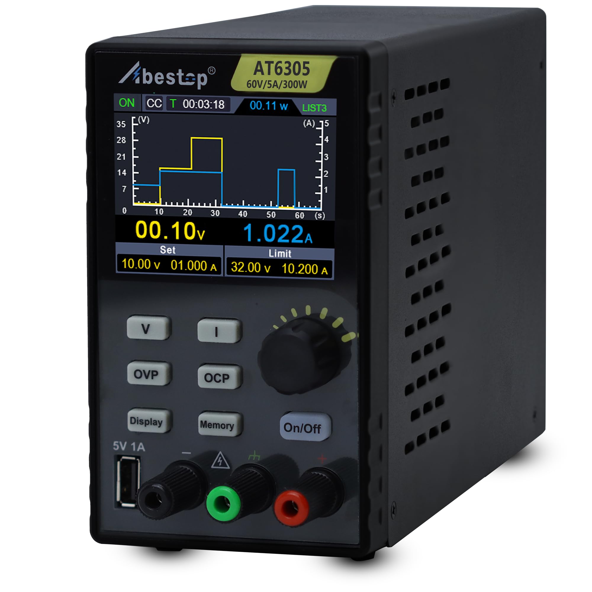 Snapklik.com : Abestop AT6305 DC Power Supply Variable, (60V/5A/300W ...
