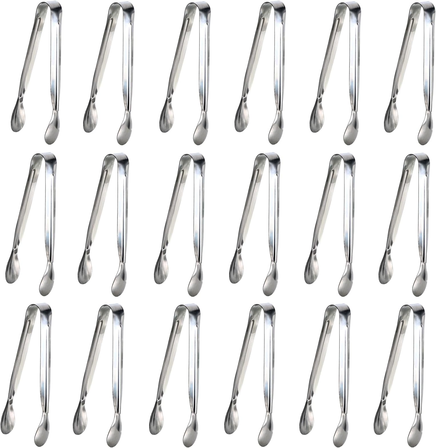 Amazon.com: Gejoy 12 Pieces Sugar Tongs Ice Tongs Stainless Steel Mini ...