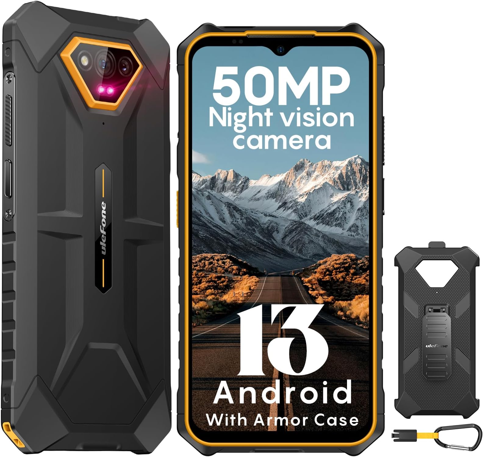 Ulefone Armor X13 Outdoor Smartphone 50MP+24MP Nachtsicht 12GB + 64GB ...