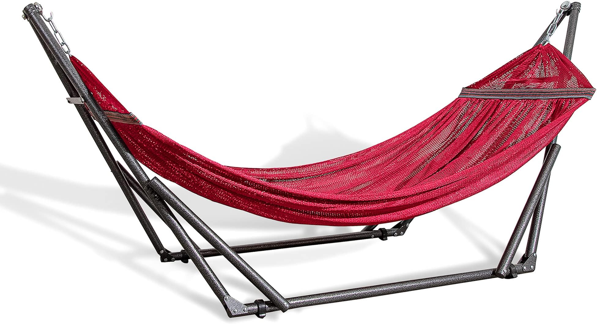 Amazon.com : Giantex Portable Folding Hammock Lounge Camping Bed Steel ...