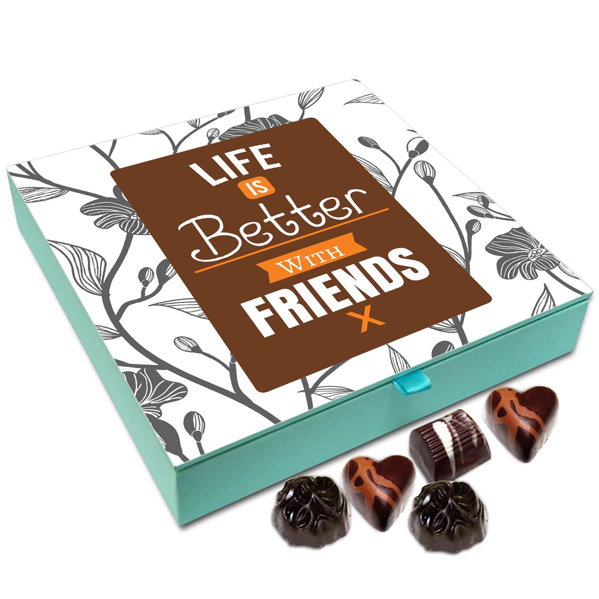 Chocholik Friendship Gift - Life is Better with Amazing Friends ...