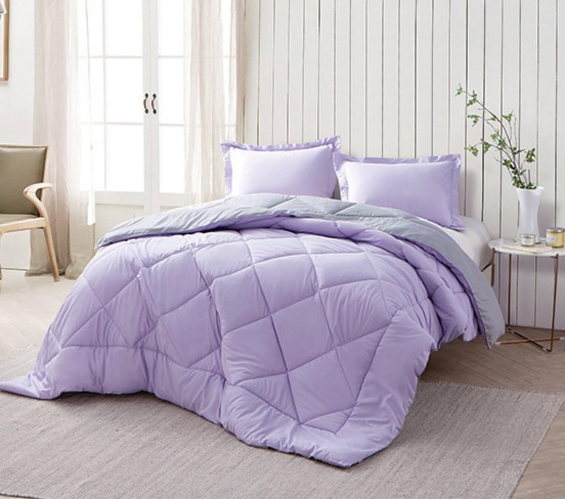 Amazon.com: Byourbed Orchid Petal/Alloy Reversible - Full Comforter ...
