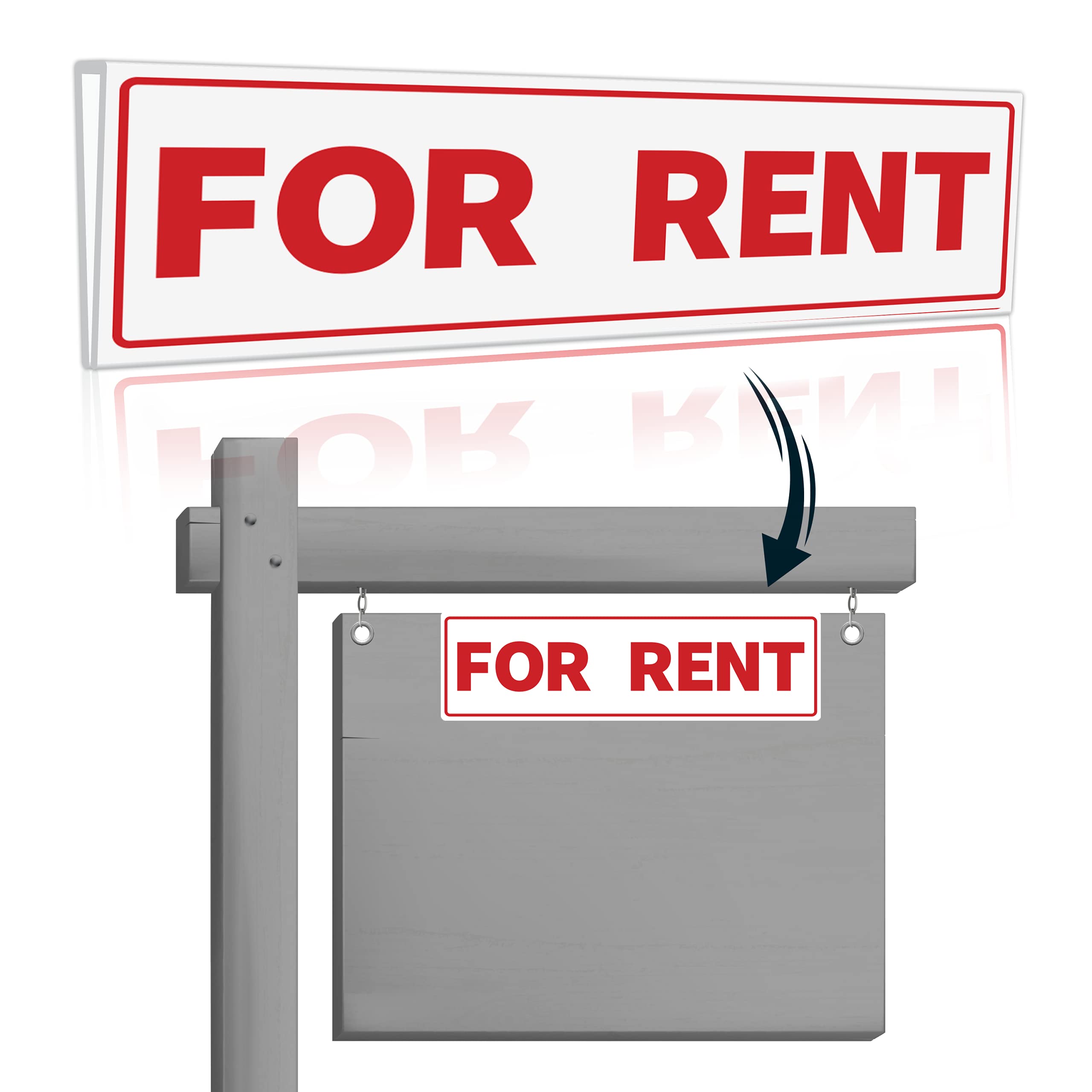Amazon.com : 1PC - For Rent Real Estate Sign Riders Sleeves, 17" x 5 ...
