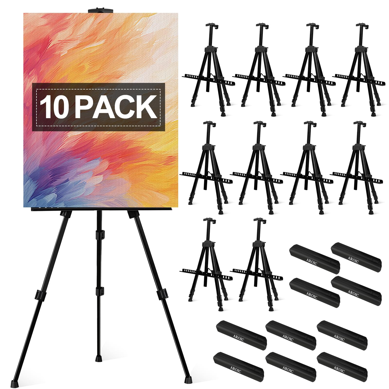 Snapklik.com : AROIC10 Pack Painting Display Easel Stand Portable ...