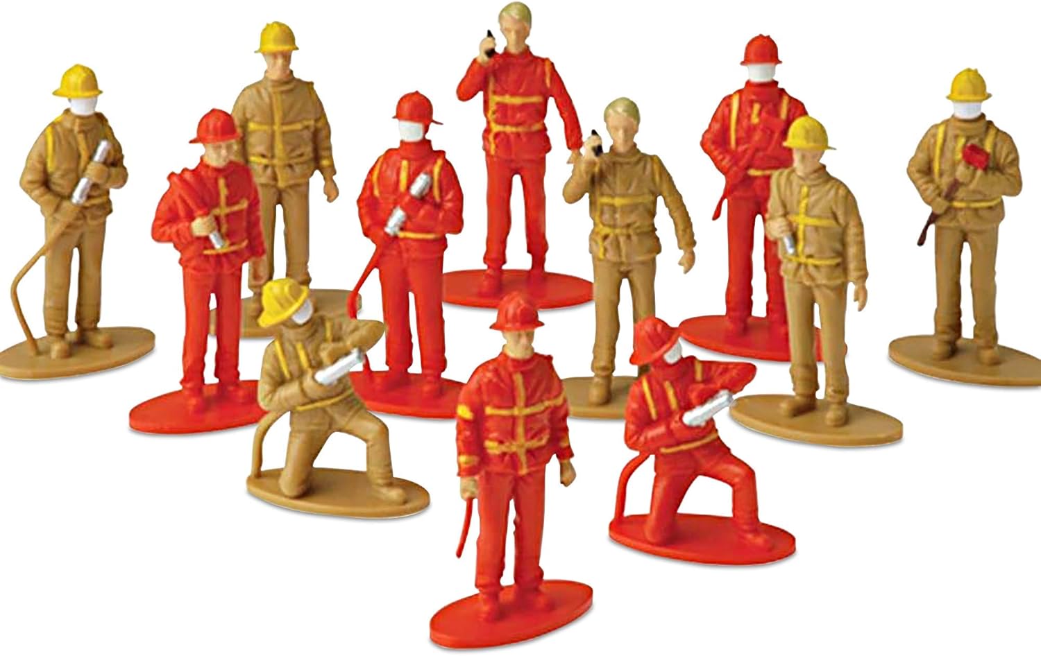 Amazon.com: ArtCreativity 2.5 Inch Mini Fireman Figurines for Kids- Set ...
