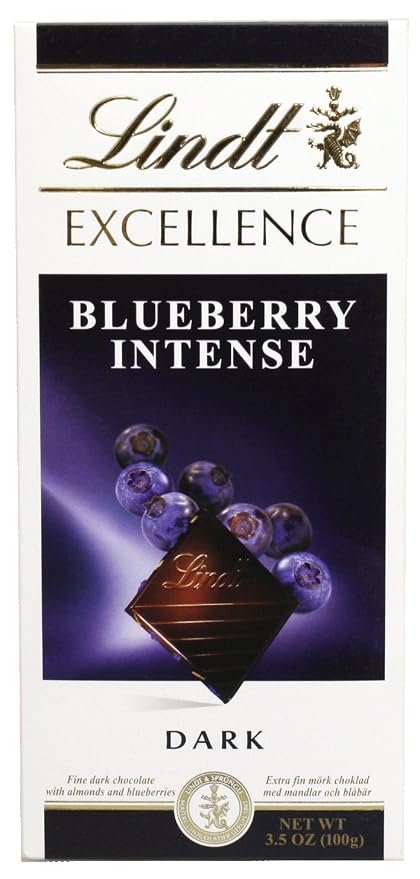 Lindt Excellence Blueberry Intense Chocolate ,100 gms : Amazon.in ...