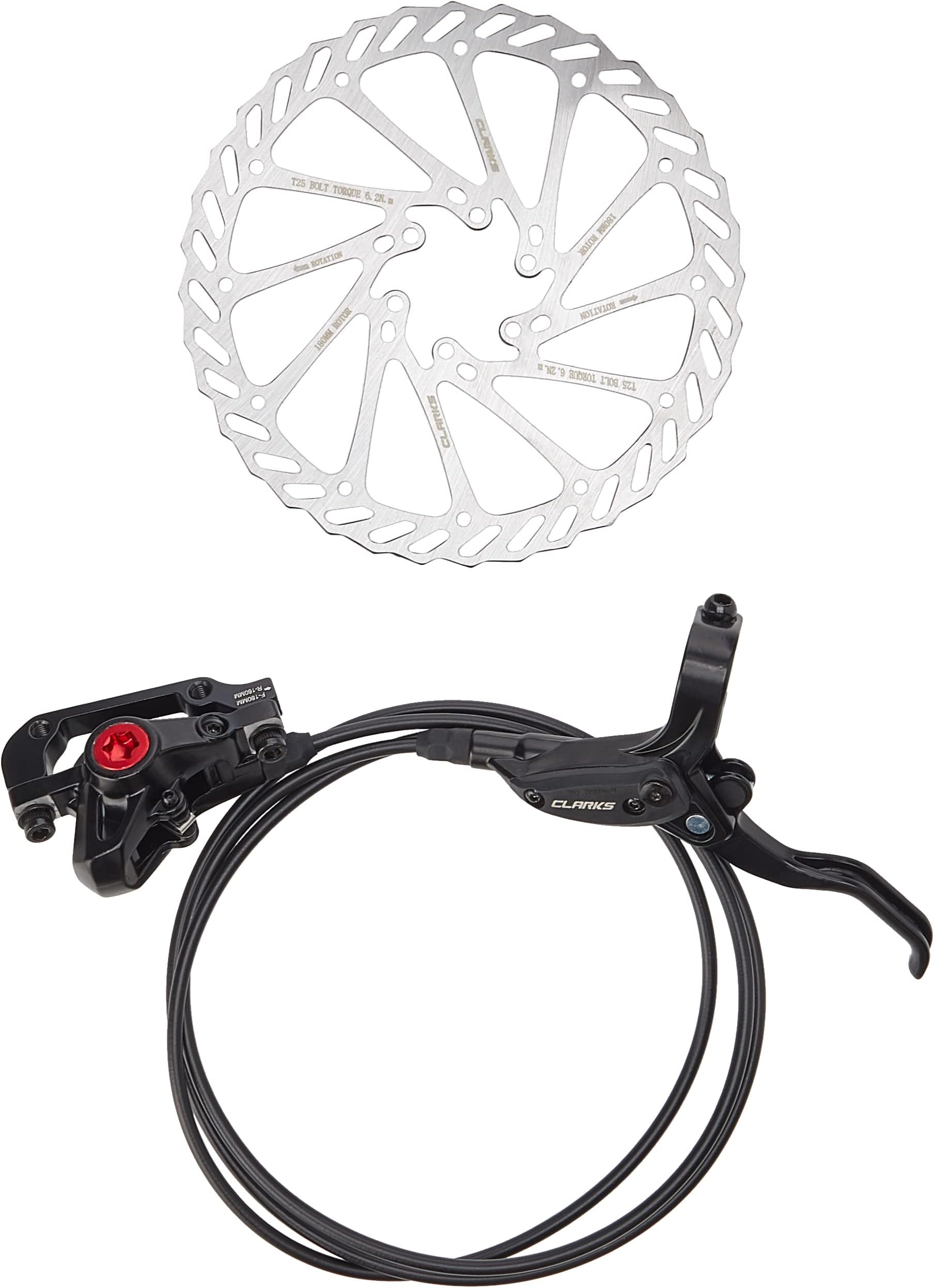 RUJOI Bike Disc Brake Kit, Aluminum Front and Rear Caliper, Full ...
