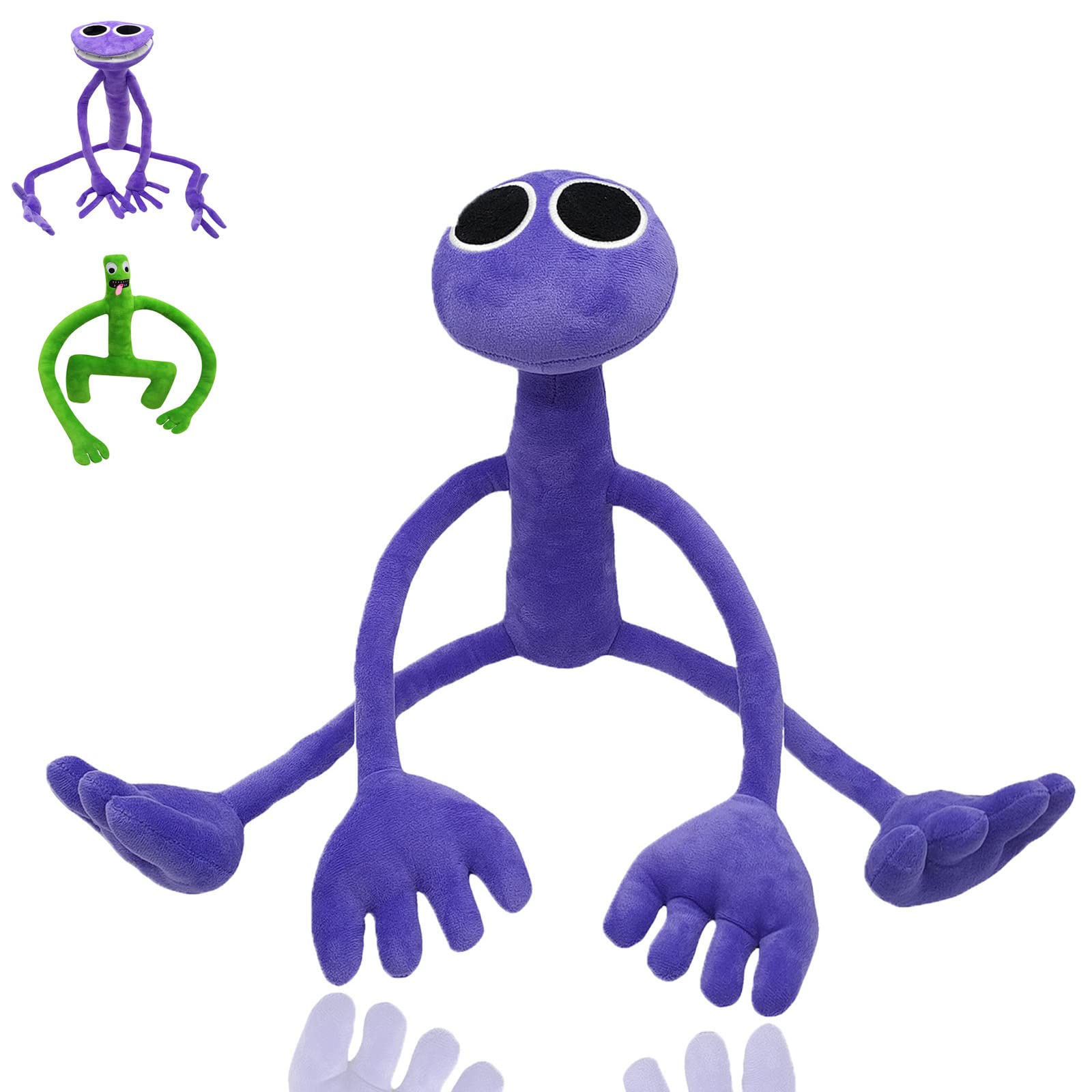 Buy KINDAN Rainbow Friends Purple VS Green Plush,Horror Monster Purple ...