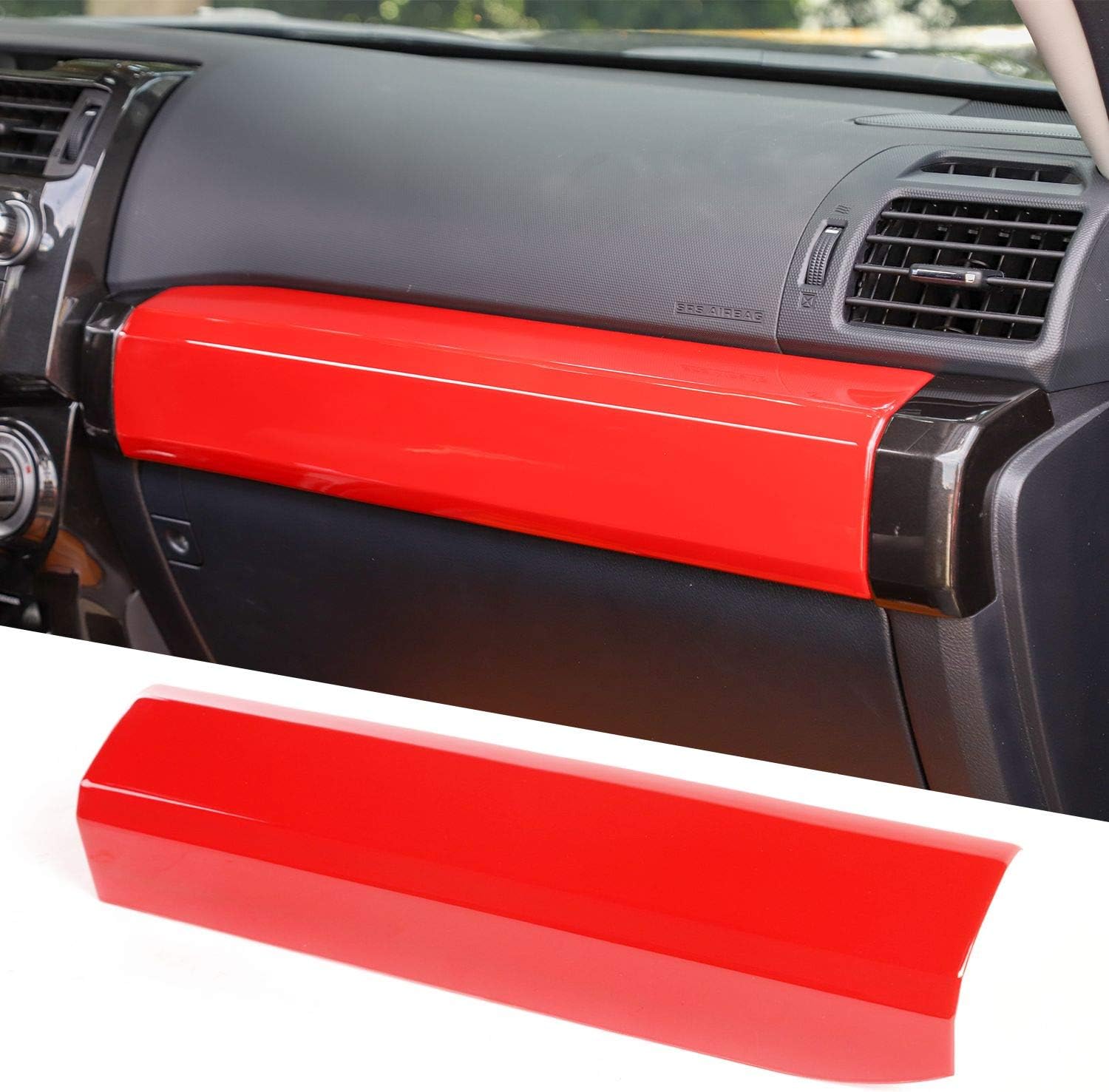 Amazon.com: JeCar for 4Runner Center Console Dash Cover Trim Red ...