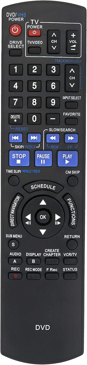 Amazon.com: New N2QAYB000197 Replace Remote Fit for Panasonic DVD ...