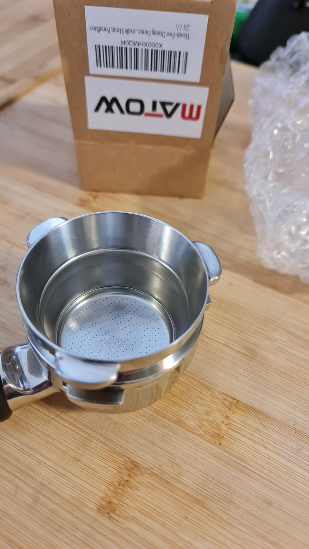 Hands-Free Dosing Funnel, MATOW 54mm Dosing Funnel with Grinder Trigger ...