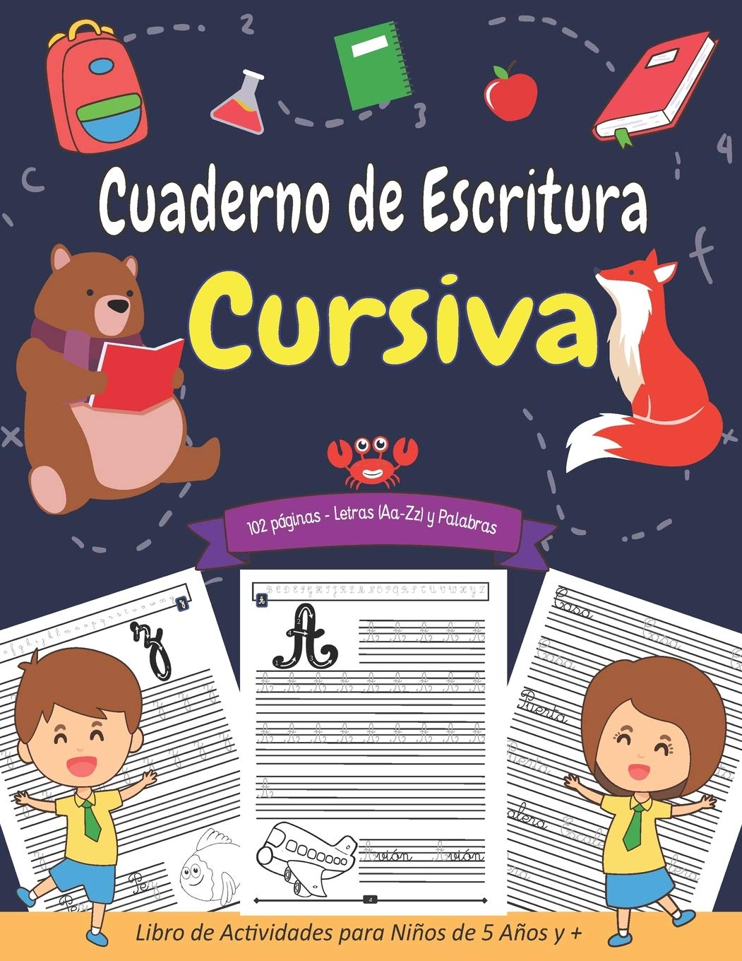 Cuaderno De Escritura Cursiva Aprender A Escribir Letras Cursivas Para ...
