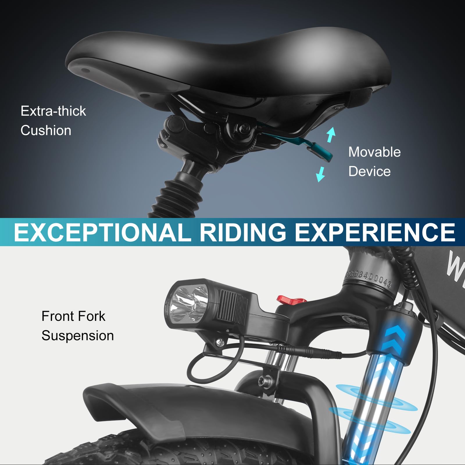 Wildeway Electric Bike 48V 32AH High-Capacity Removable Battery ...