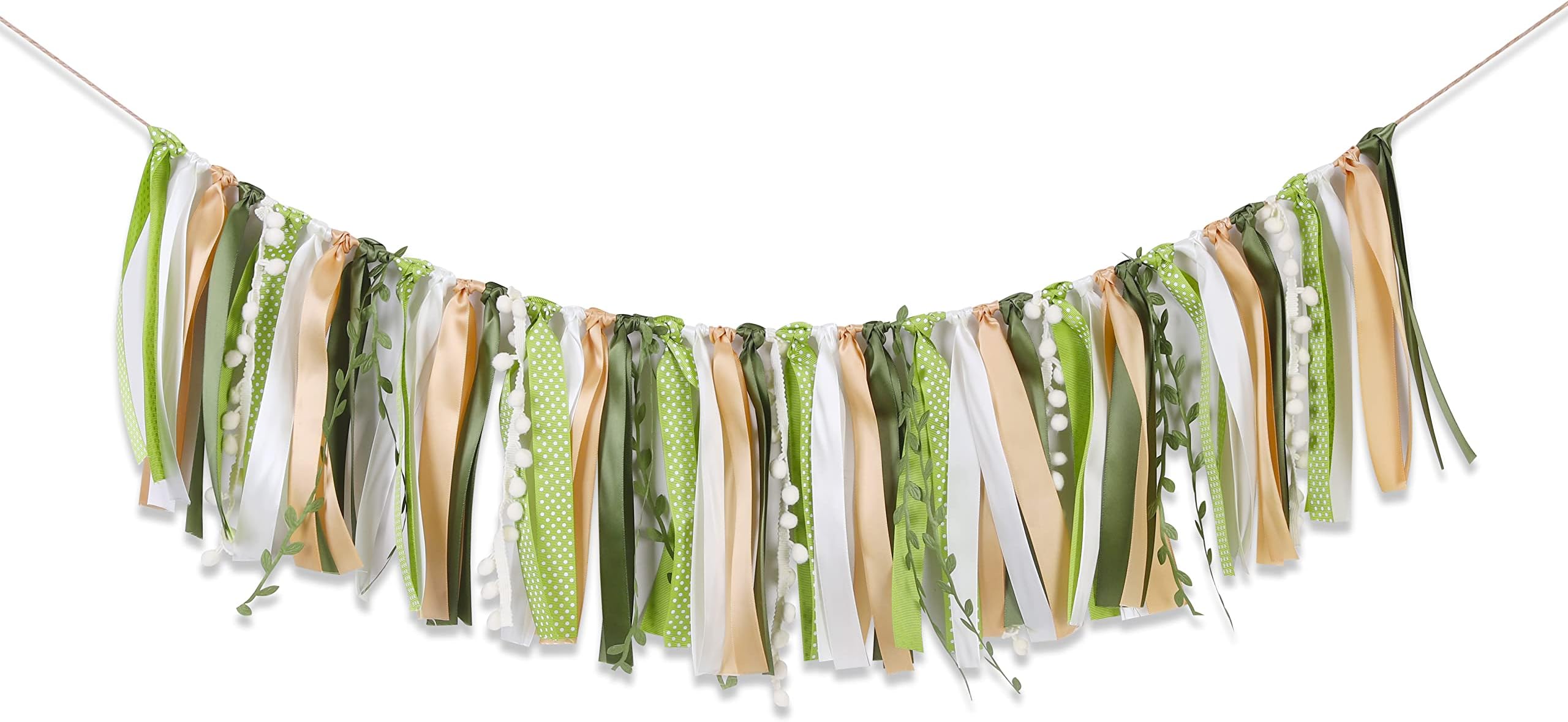 Amazon.com: Autupy 20Pcs Sage Green Gold Mylar Tassels Garland Tissue ...
